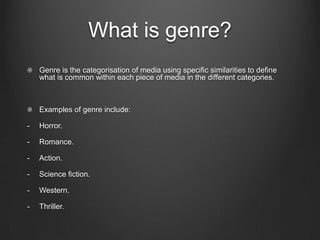 Importance of genre | PPT