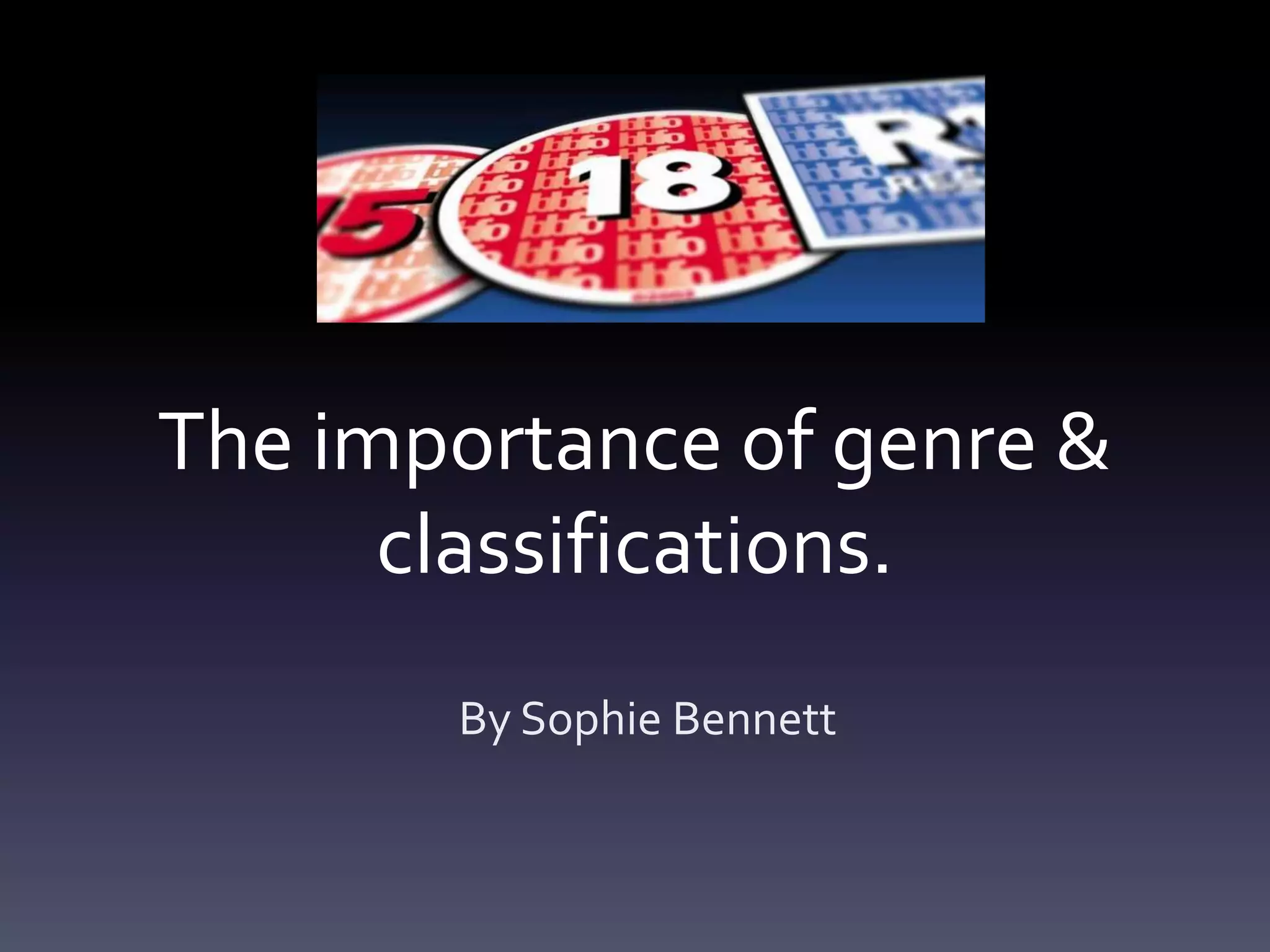 Importance of genre and classifications | PPT