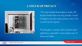 Importance of Glass Doors and Windows | PPTX