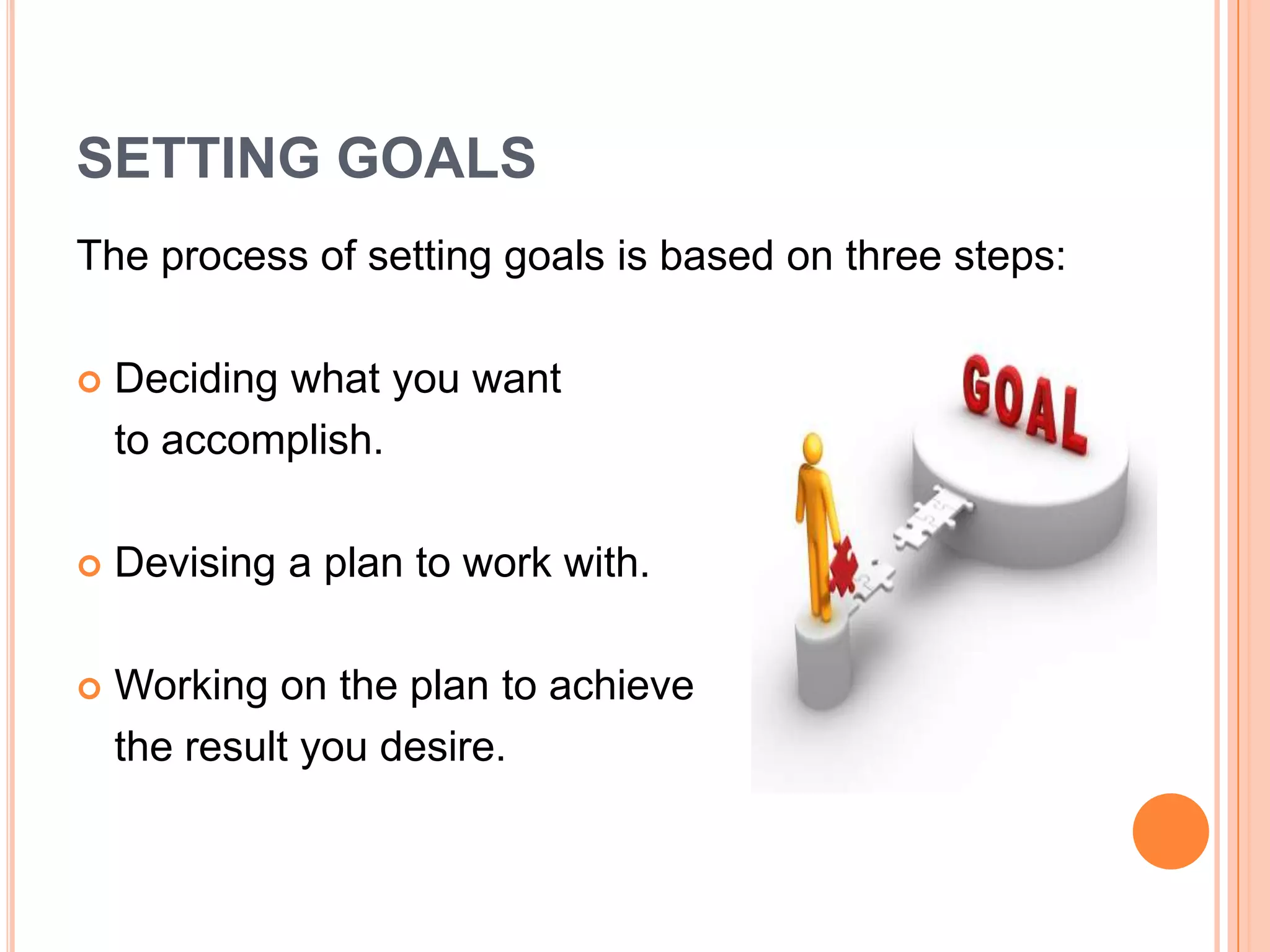 Importance of goals in life | PPTX
