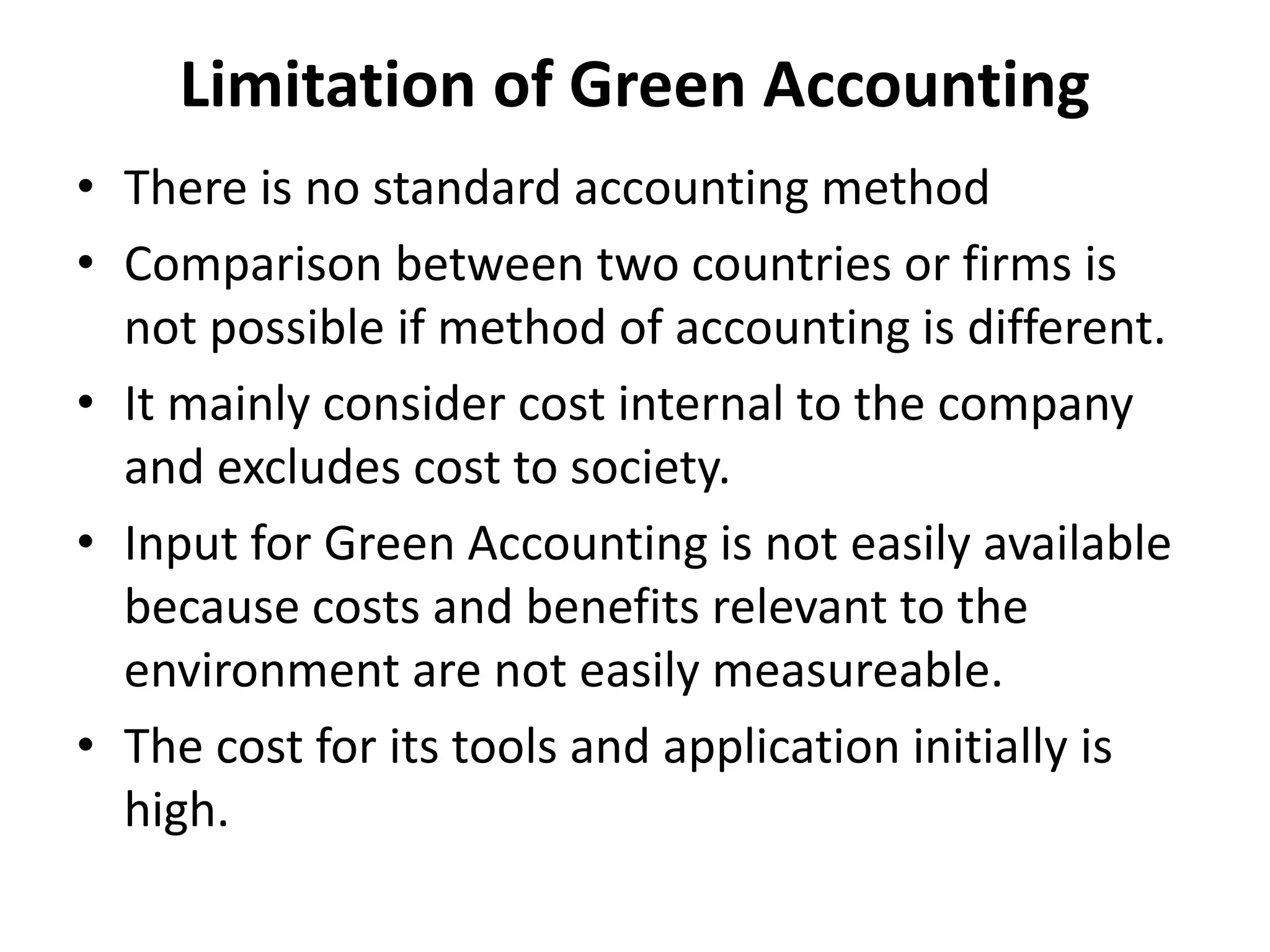 Importance of green accounting for sustainable development | PPTX