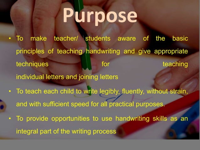 Importance of handwriting (1) | PPTX | Drawing and Sketching | Arts and ...