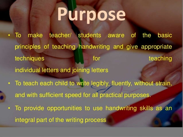Importance Of Handwriting 1 Importance Of Handwriting 1