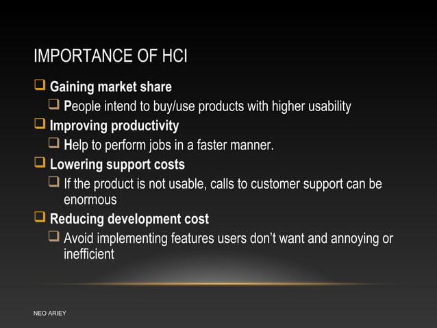 Importance of hci in multimedia courseware development (new) | PPT