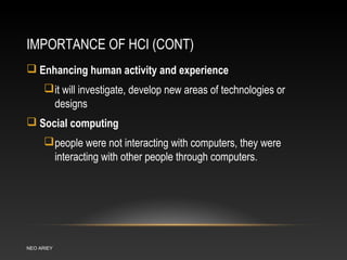 Importance of hci in multimedia courseware development (new) | PPT