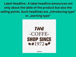IMPORTANCE IN AN HEADLINE IN AN ADVERTISEMENT COPY | PDF