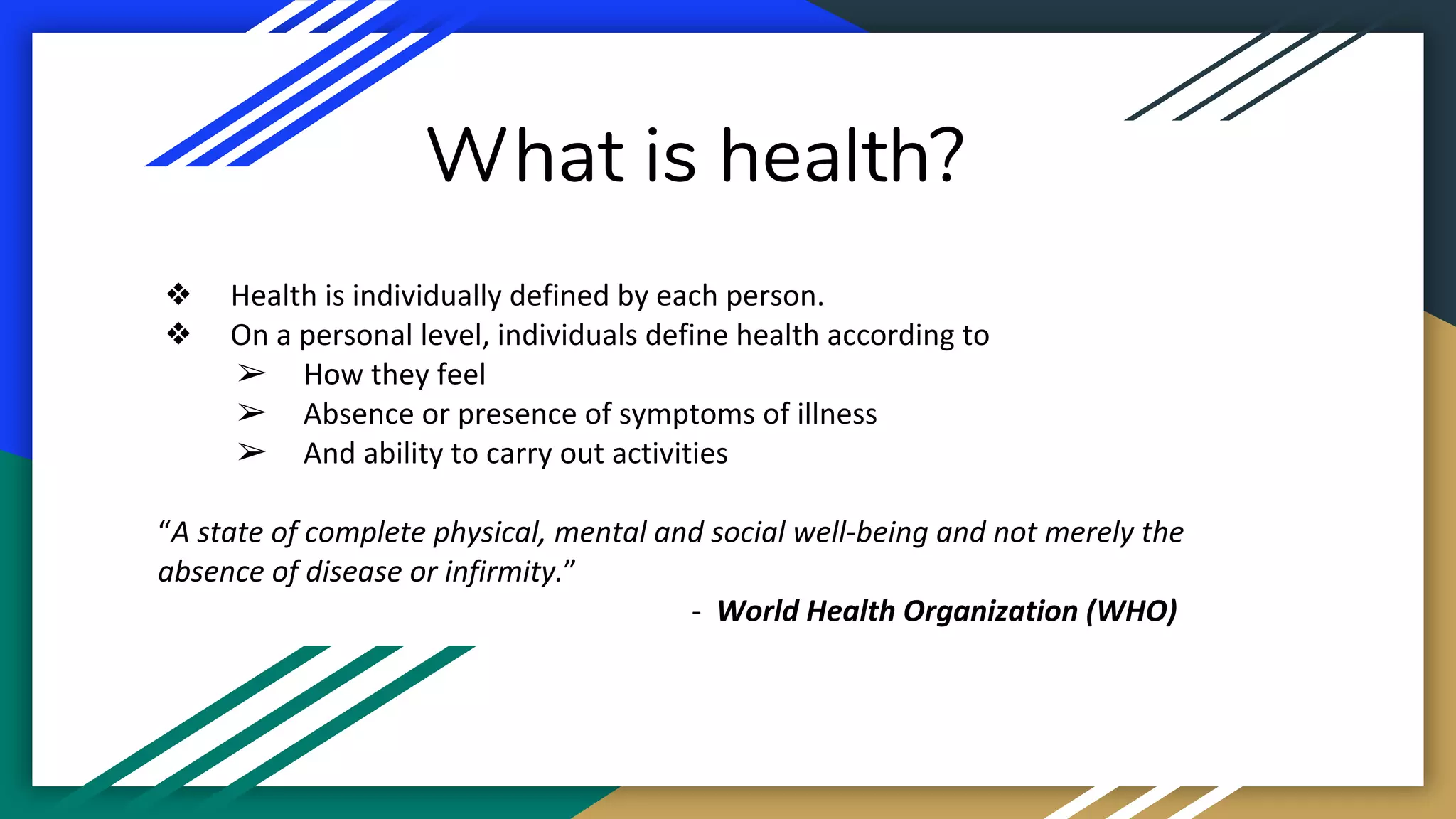 Importance of health | PDF