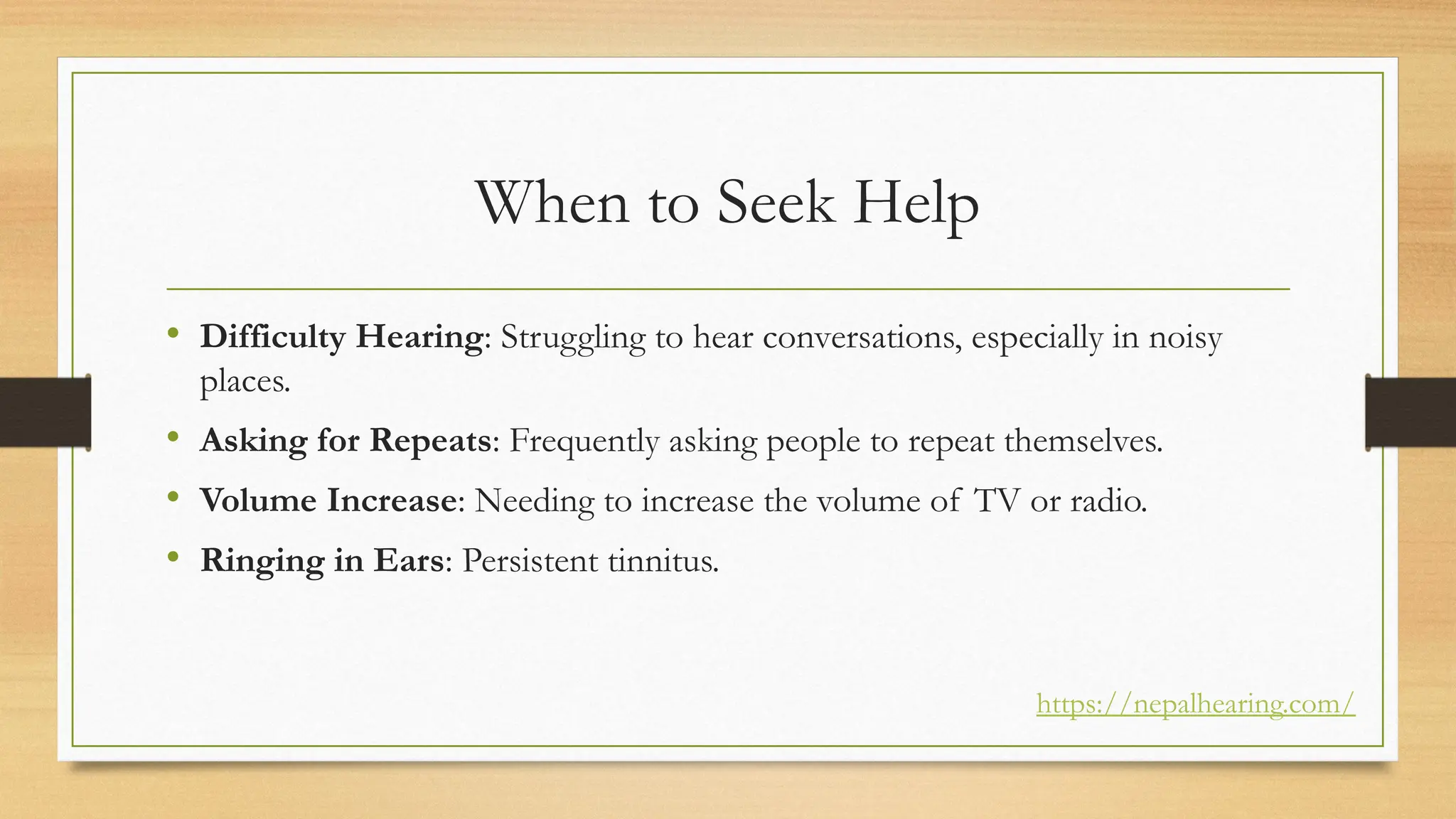 Importance of Hearing Health | Hearing Health Tips | PPTX