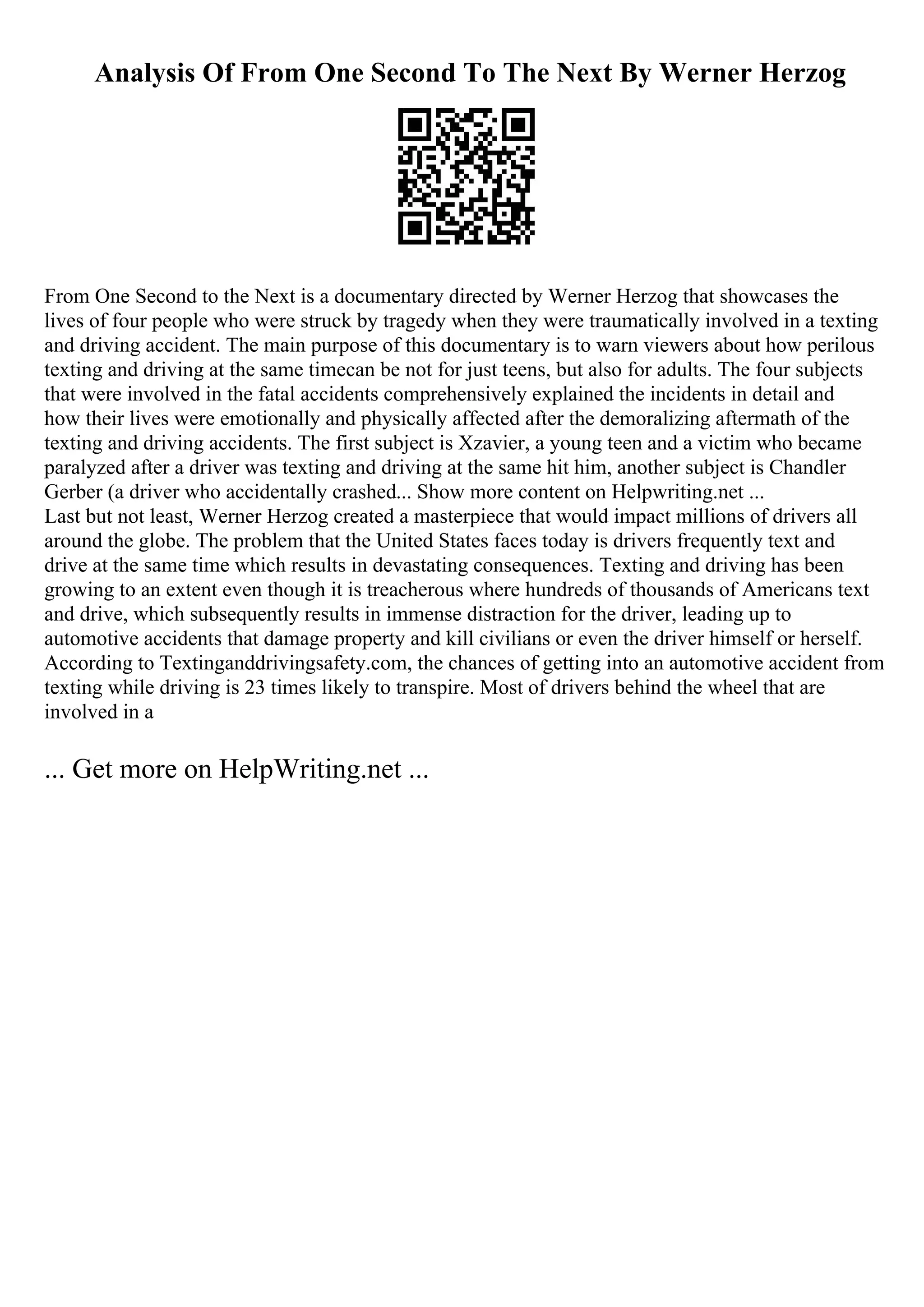 Importance Of Helping Others-Essay | PDF