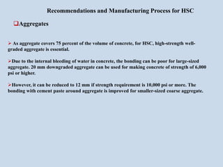 Importance of high strength concrete | PPT