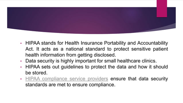 Importance of HIPAA Compliance for Small Healthcare Clinics.pptx