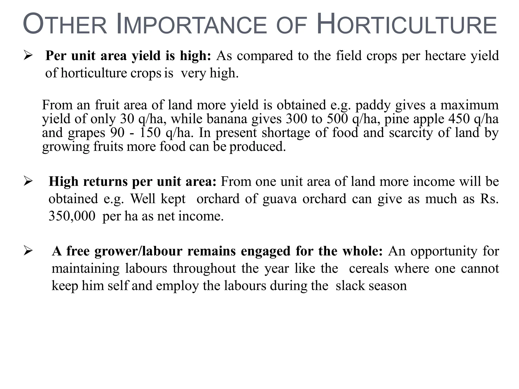 Importance of horticulture and scope of horticulture | PPTX