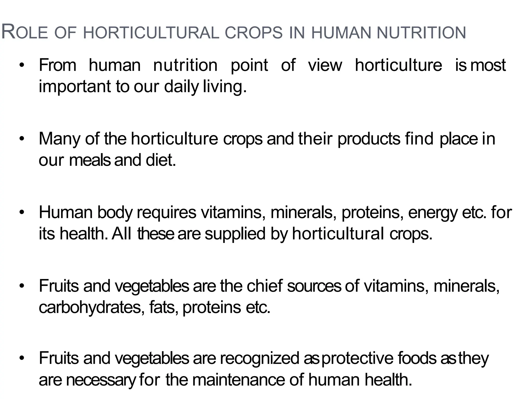 Importance of horticulture and scope of horticulture | PPTX