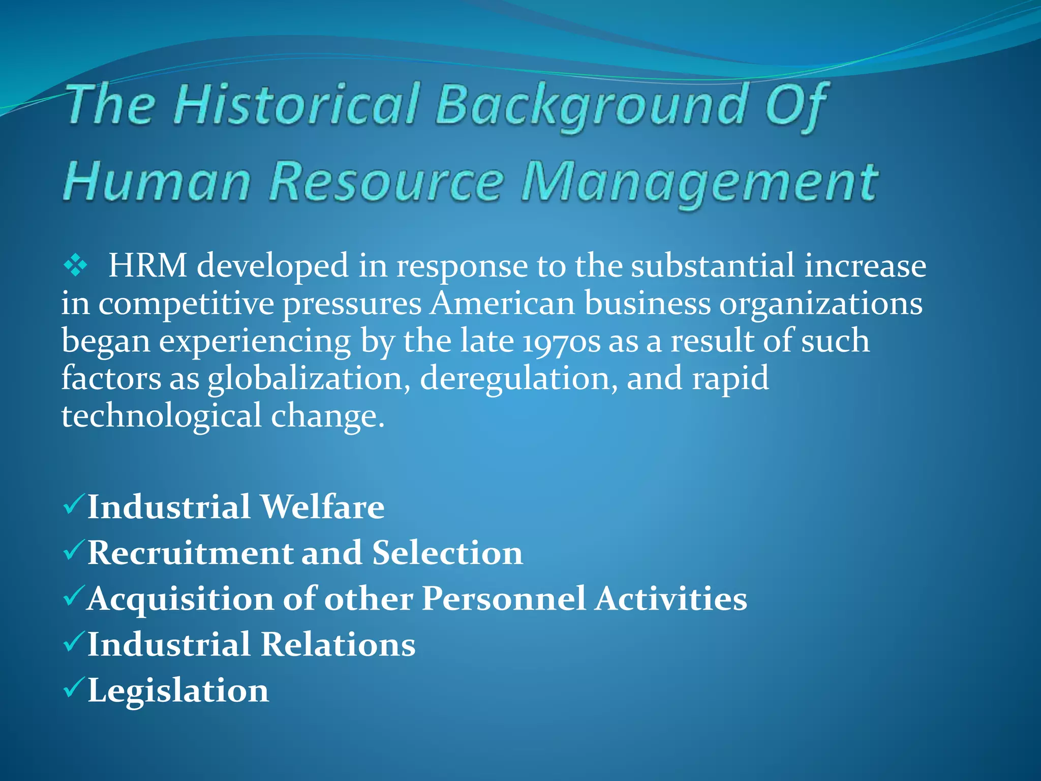 Importance of HRM for an organization. | PPTX