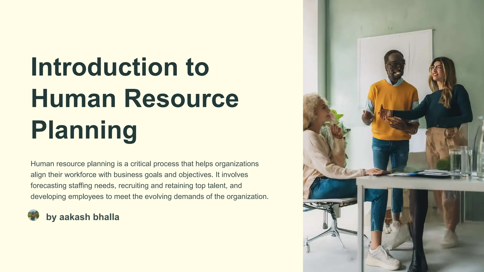 Importance of Human Resource Planning... | PPTX