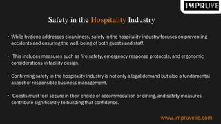 Importance of Hygiene and Safety In the Hospitality Industry | PPTX