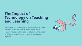 Importance of ICT in Education for teachers to present in brief. | PPTX