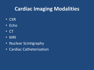 Importance of imaging for the cardiac surgeon | PPT