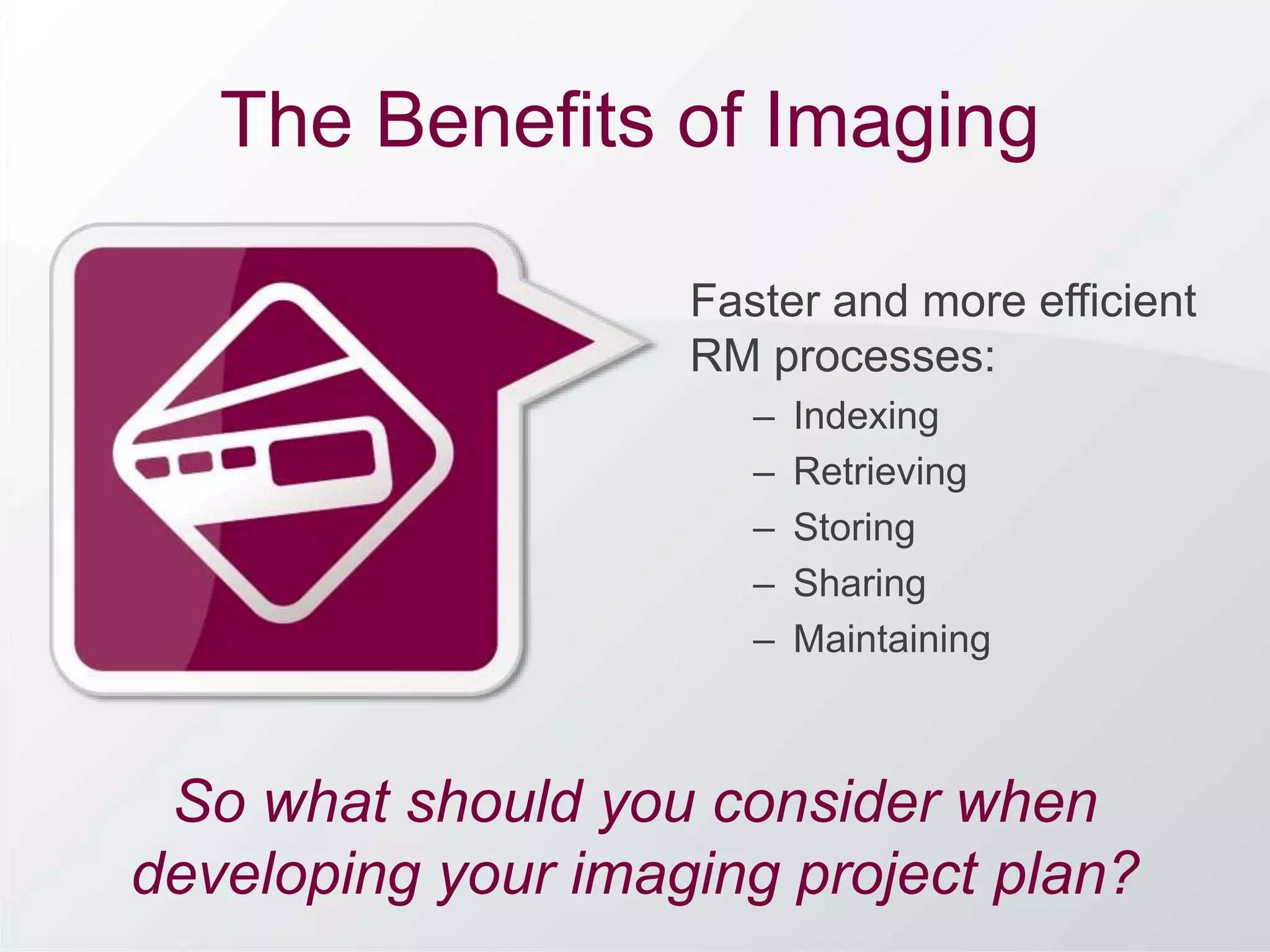 Developing a plan for your imaging project | PPTX | Desktop Publishing ...