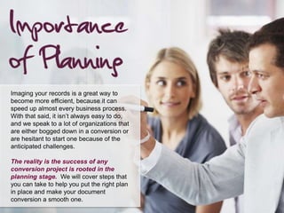 Developing a plan for your imaging project | PPTX