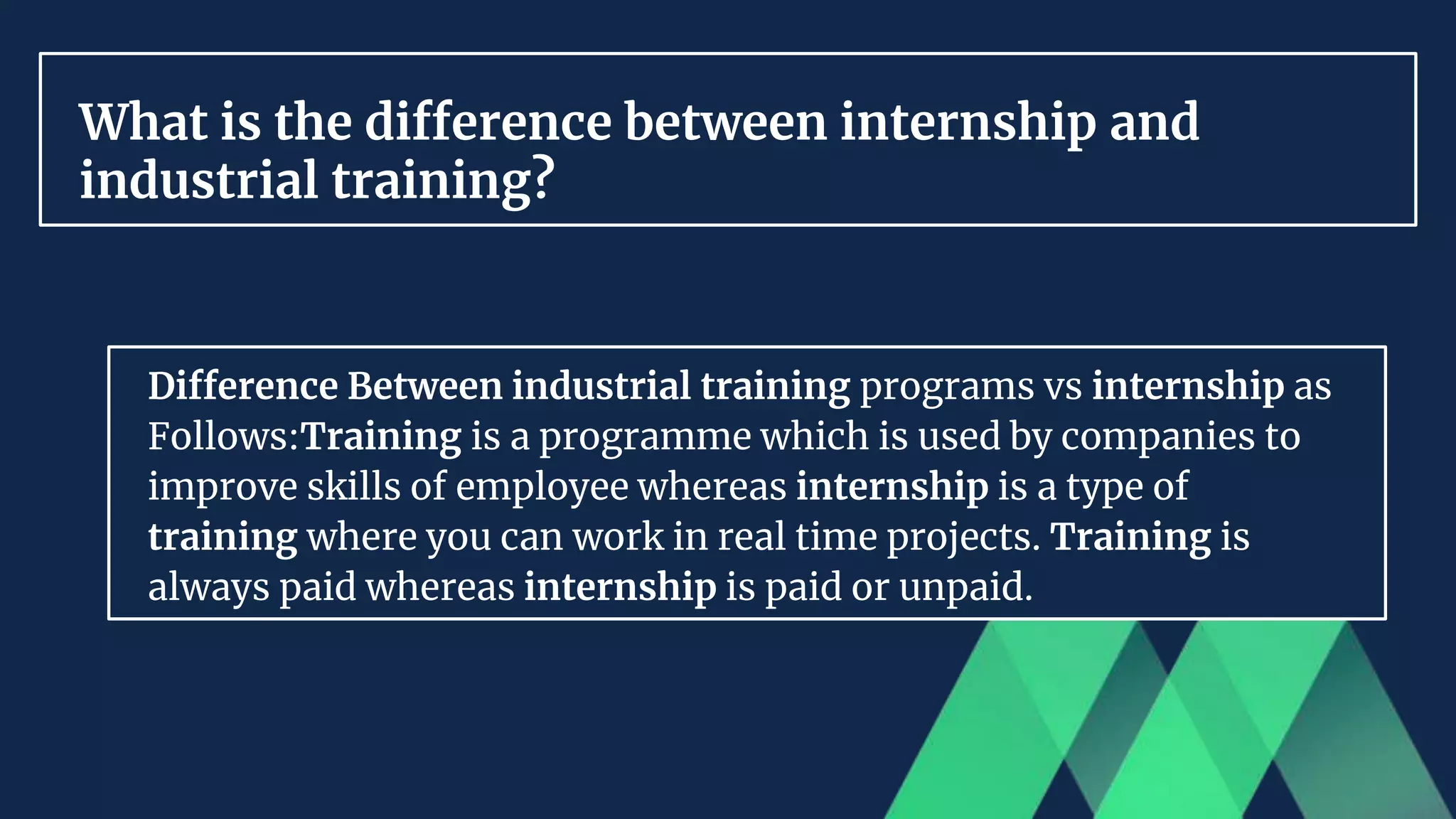 Importance of industrial training | PPTX