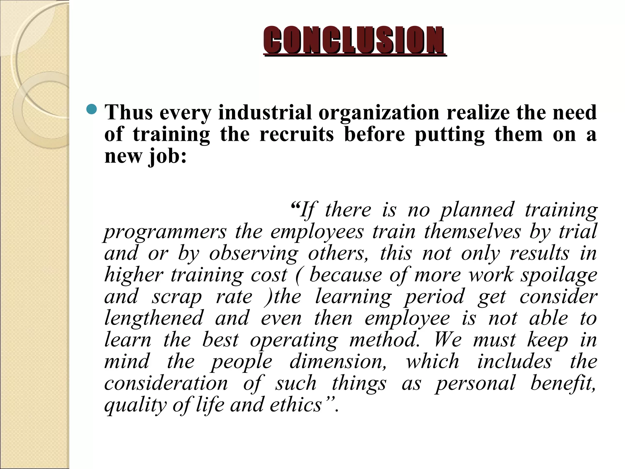 Importance of Industrial Training for an Employee | PPT