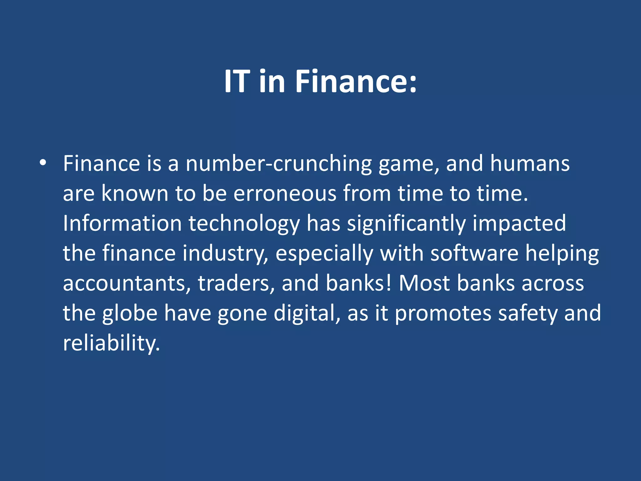 Importance of Information Technology in Today’s World! | PPTX