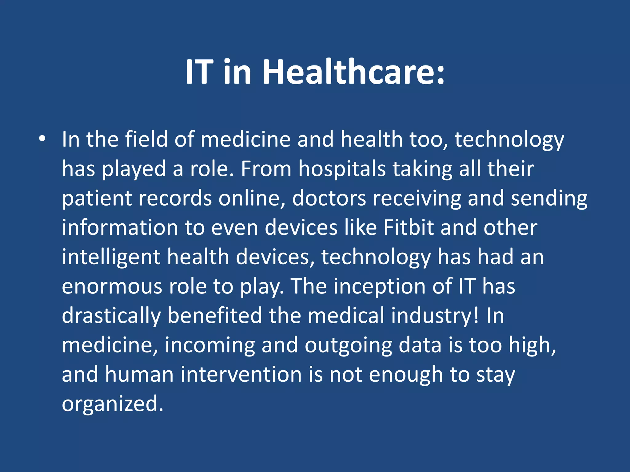 Importance of Information Technology in Today’s World! | PPTX