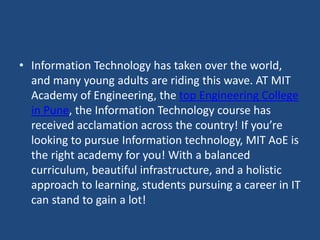 Importance of Information Technology in Today’s World! | PPTX