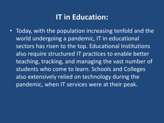 Importance of Information Technology in Today’s World! | PPTX