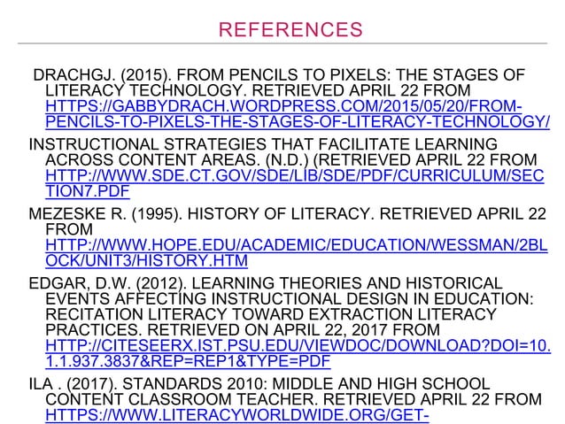 Importance of integrating literacy in all classes copy | PPTX