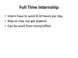 Importance of internship | PPTX