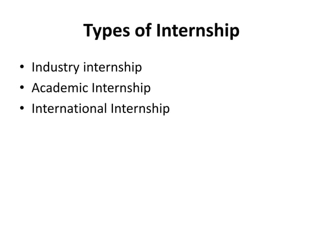 Importance of internship | PPTX | Undergraduate Education | College ...