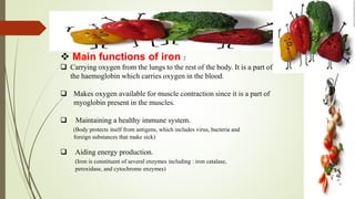 Importance of iron in our body | PPTX