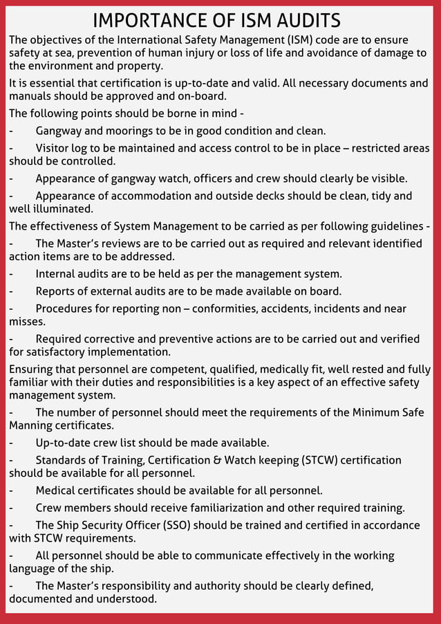 Importance of ism audits | PDF