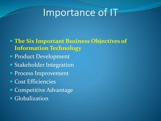 Importance of IT | PPTX