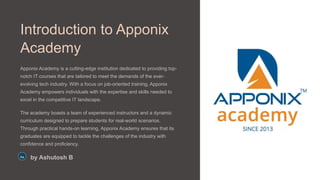 Importance of Job Oriented IT Courses by Apponix Academy.pptx