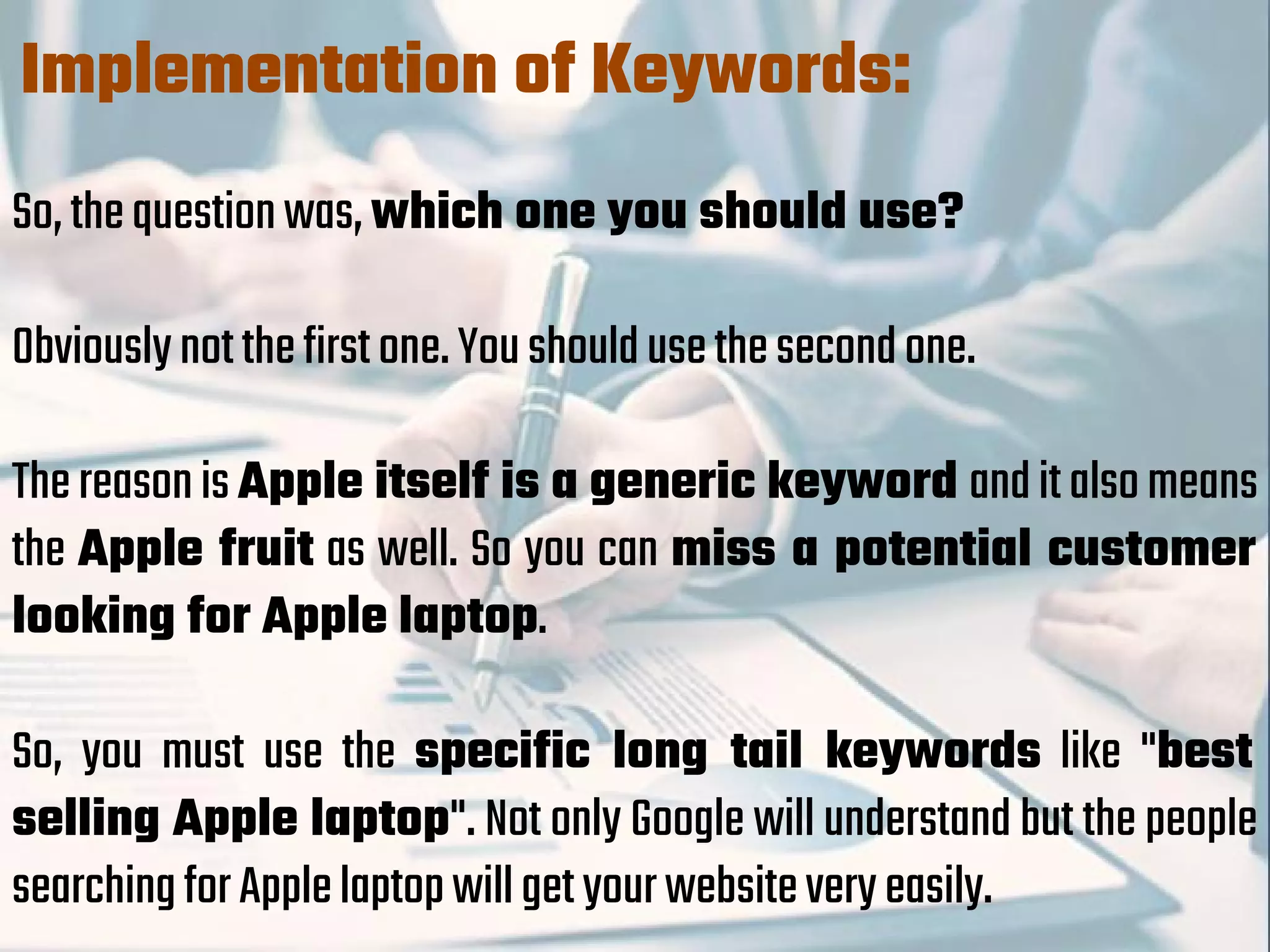 Importance of Keywords in SEO | PPT