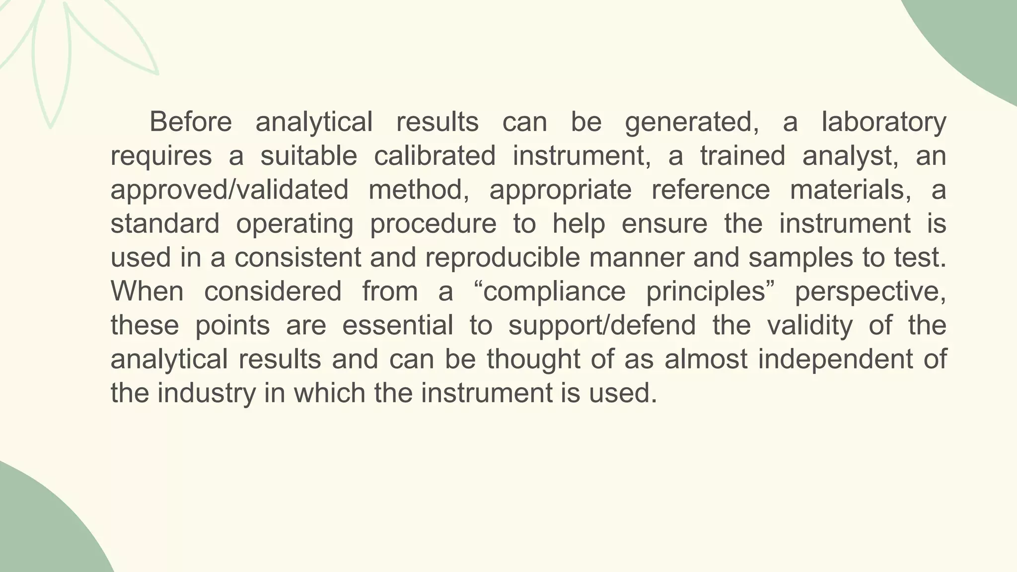 Importance of laboratory compliance | PPTX