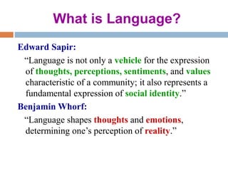 Importance of Language in Communication | PPT