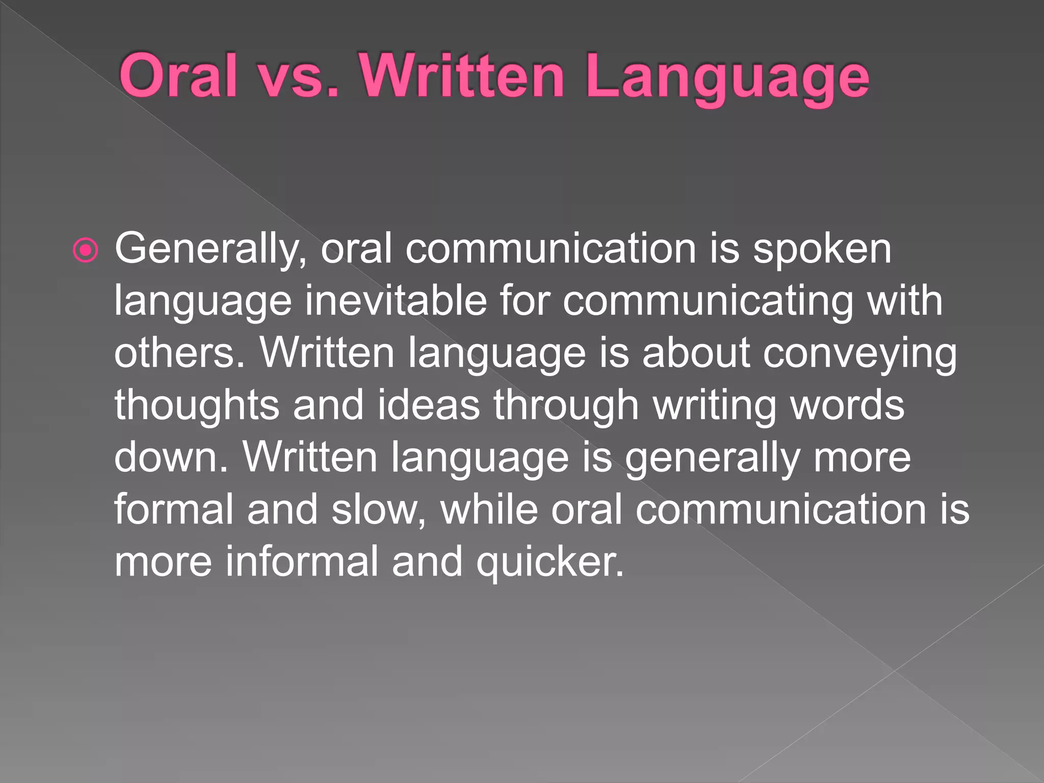 Importance of language in communication | PPTX
