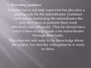 Importance of leadership | PPTX