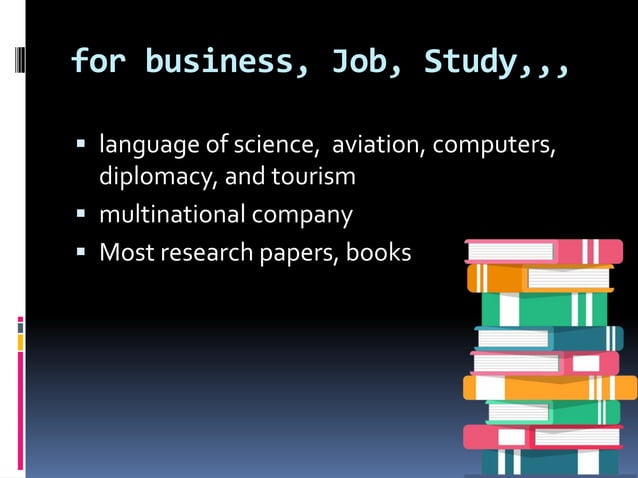 Importance of learning english language | PPT