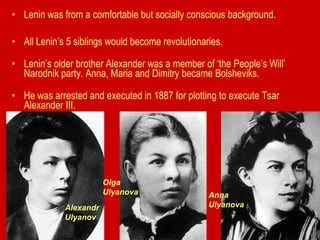 Importance of lenin to 1917 | PPT