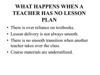 Importance of Lesson Plan | PPTX