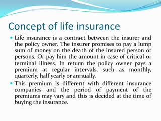 Importance of life insurance | PPTX