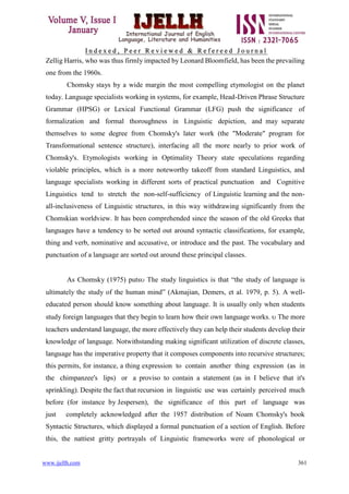 IMPORTANCE OF LINGUISTICS IN ENGLISH LANGUAGE | PDF