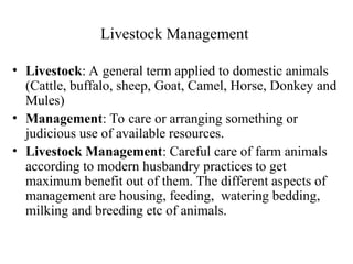 Importance of Livestock and Animal Husbandry.ppt