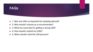 Importance of LOR (Letter of recommendation) in Study Abroad.pdf