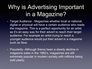 Importance of magazine advert | PPTX